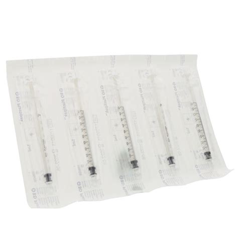 Sys009 Luer Slip Plastipak Syringes 1ml