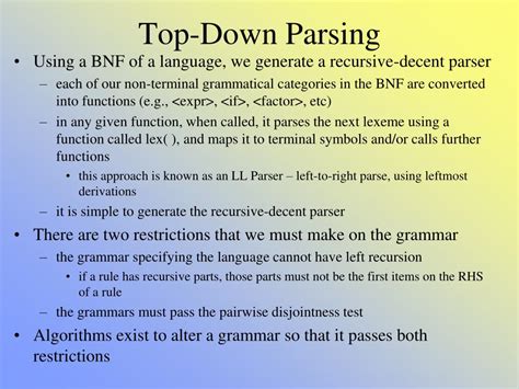 ppt lexical and syntactic analysis powerpoint presentation free