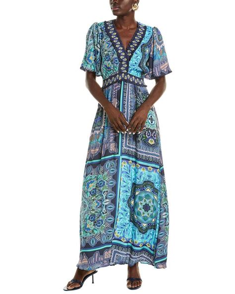 Hale Bob Maxi Dress In Blue Lyst