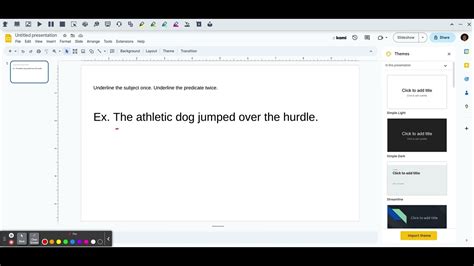 Subject Predicate Example Youtube