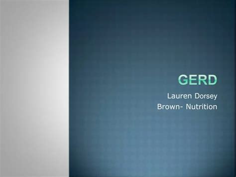 Ppt Gerd Powerpoint Presentation Free Download Id4287046