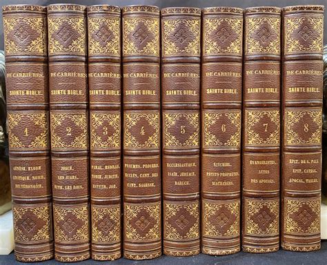 Lot SAINTE BIBLE CONTENANT LANCIEN ET LE NOUVEAU TESTAMENT PAR LE R