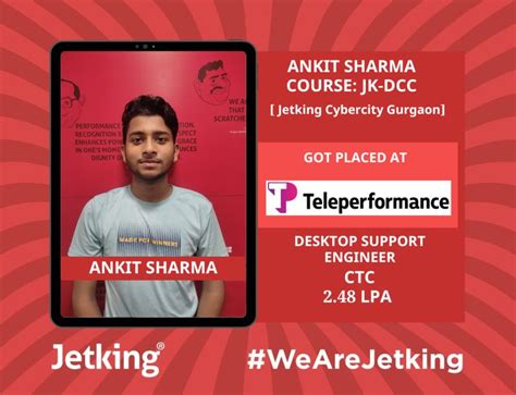 Neeraj Gupta On Linkedin Gurgaon Cybercity Jetking Career Placement Placements