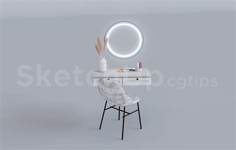 9860 Free Sketchup Dressing Table Model Download