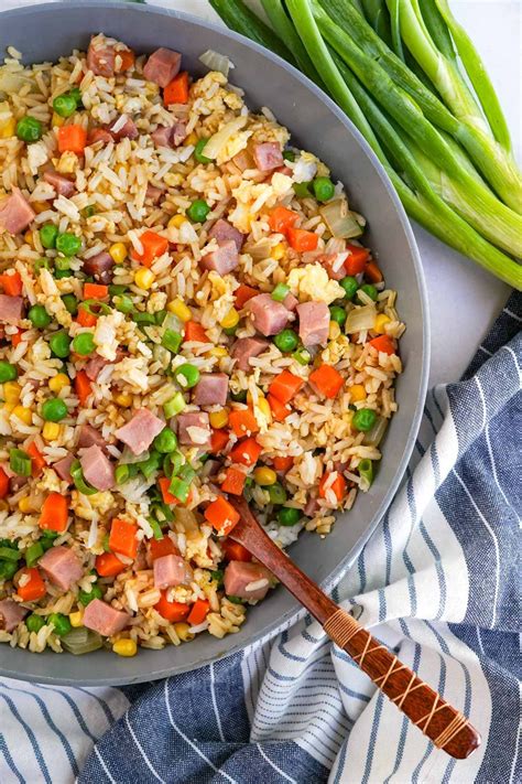 Easy One Pot Ham Fried Rice Yellow Bliss Road