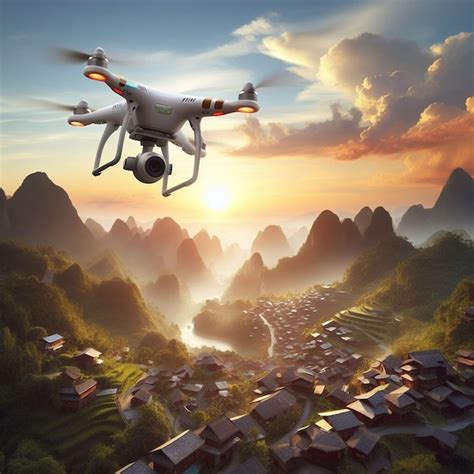 Premium Ai Image Camera Drone Flying