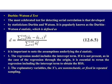 Autocorrelation From Basicc Econometrics Ppt
