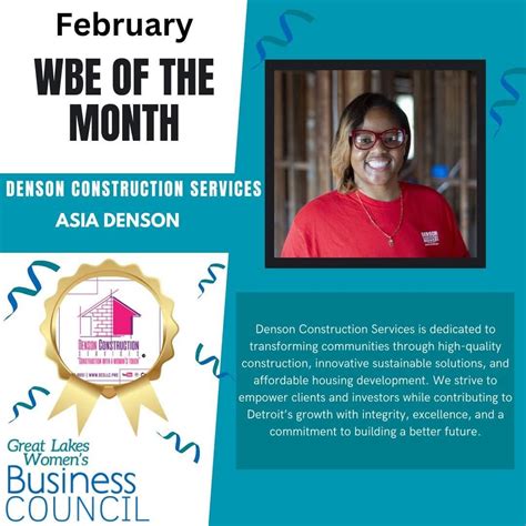 Congrats Asia Denson And Denson Construction Company Inc Dan Ringo