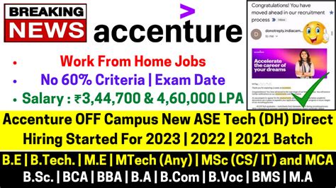 Accenture Started Off Campus Direct Hiring 2023 As New Tech Dh