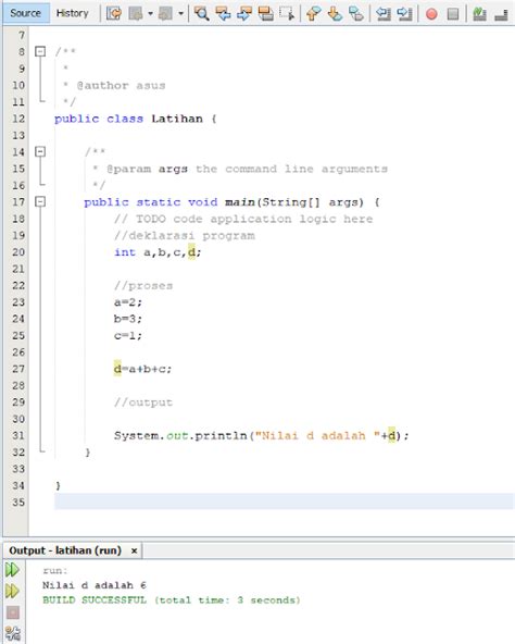 Cara Buat Program Sederhana Menggunakan Java Di Netbeans SHARE S