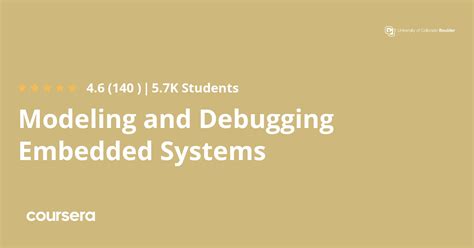 Modeling And Debugging Embedded Systems Coursera