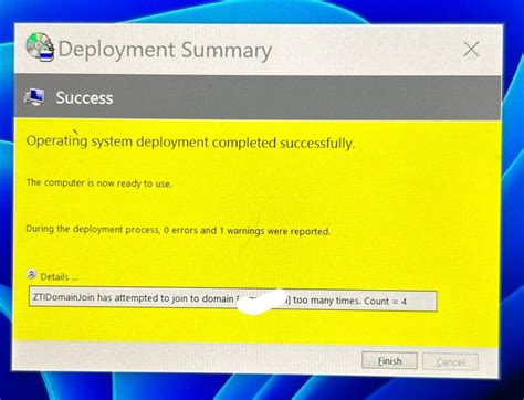 Ztidomainjoin Attempted To Join To Domain Too Many Times Error Rmdt