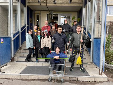 В общежитии провели субботник СПбГЭУ