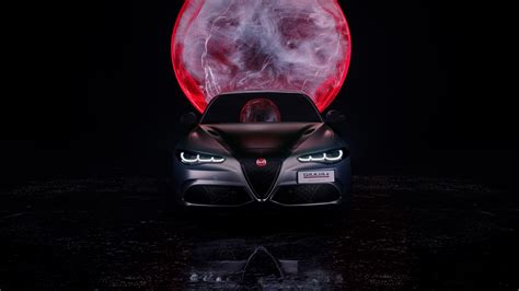 Alfa Romeo Giulia Quadrifoglio Luna Rossa 2026 8k Wallpaper Hd Car