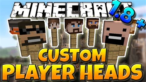 Minecraft Tutorial How To Get Custom Player Heads In Minecraft No Mods YouTube
