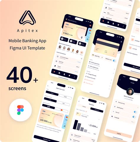 Apitex Mobile Banking App Figma UI Template On Behance