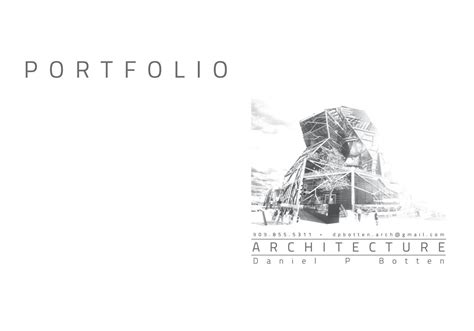 Daniel Botten Architectural Portfolio By Danielbotten Issuu