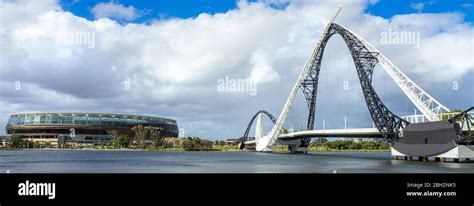 Matagarup Bridge A Suspension Steel Cable Stayed Pedestrian Bridge Over