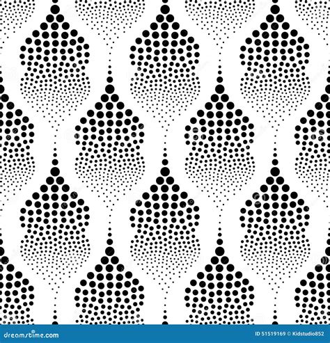 Seamless Dots Texture Geometric Pattern Stock Vector Illustration Of Chain Curve 51519169