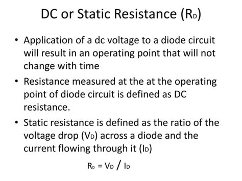 Diode Resistance Levels Ppt