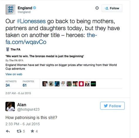 Fa Posts Then Removes Sexist Tweet About England Womens Team