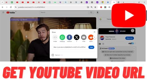 How To Get A Youtube Video Url Link Easily Copy Video Url Youtube