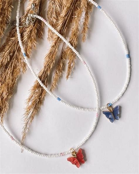 Боря Украшения из бисера On Instagram Чокеры с бабочкой ⠀ возможно изготовление в другой