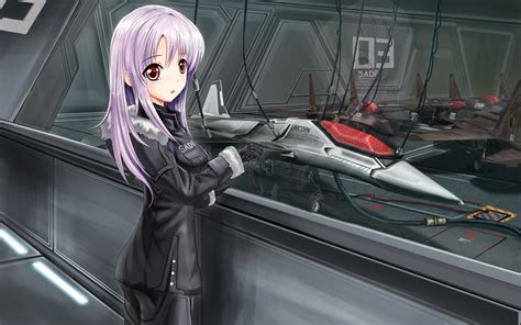 Purple Haired Female Anime Character HD Wallpaper Wallpaper Flare