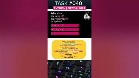 Py Task040 Python Quick Tips Using The Range Function In Python 🐍 Youtube
