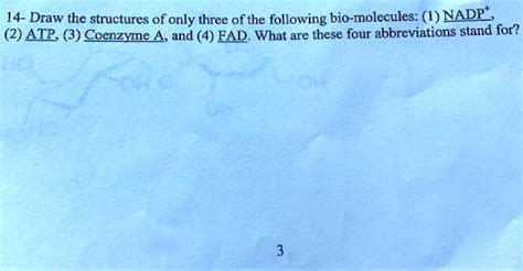 Solved 14 Draw The Structures Of Only Three Of The Following