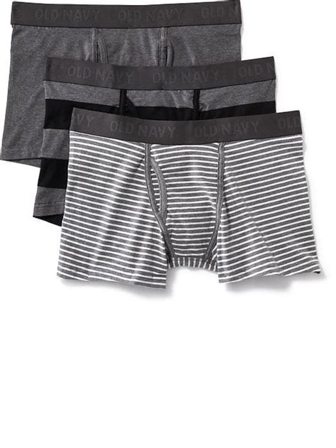 Old Navy Soft Washed Built In Flex Boxer Briefs Underwear 3 Pack For