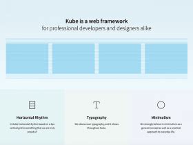 Kube Web Framework For Developers And Designers Freebiesbug