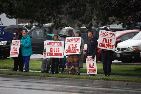 Photos Pro Life Group Holds Protest In Courtenay Comox Valley Record