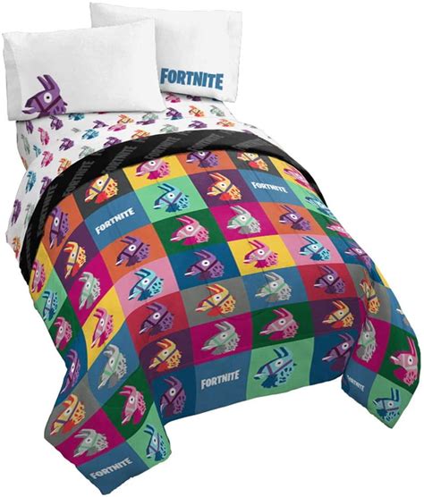 Free Shipping Fortnite 5 Piece Bedding Sets Full With Comforter Fitted Sheet Flat Sheet