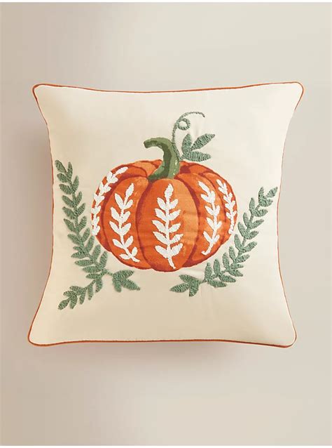 Orange Pumpkin Cushion Home George At Asda