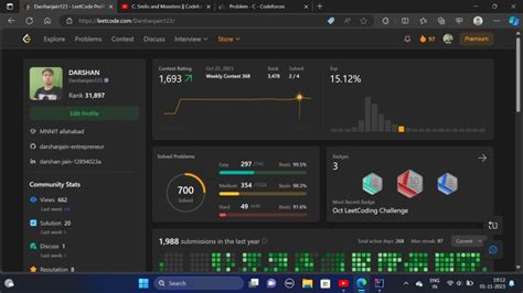 Finally Reached 700 Problems Try To Reach 1000 Problems Darshan Jain