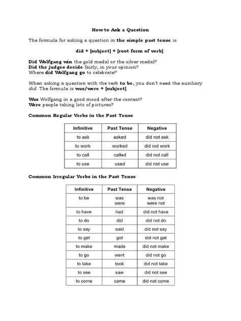 01 Questions Simple Past Pdf