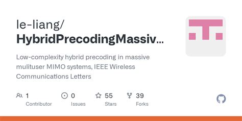 github le liang hybridprecodingmassivemimo low complexity hybrid