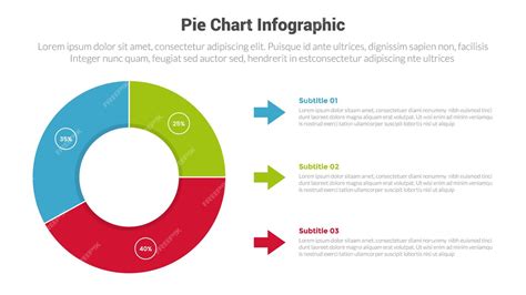 Premium Vector Piechart Or Pie Chart Diagram Infographics Template Diagram With 3 Point With