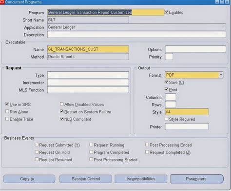Learn Oracle Apps Adding A Custom Report In Oracle Apps R12