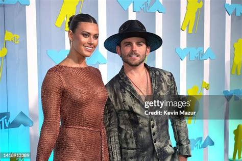 Brittany Carel And Christian Breslauer Attend The 2022 Mtv Vmas At