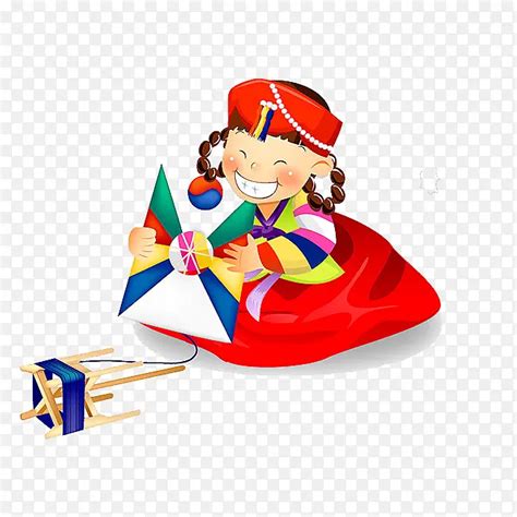 韩国少女放风筝png图片素材下载图片编号10285265 Png素材网