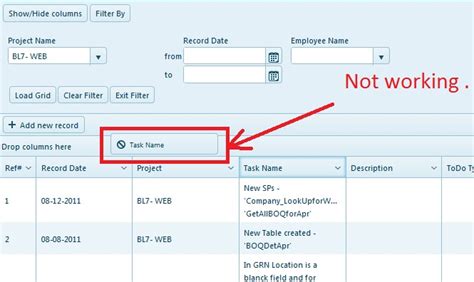 Jquery Kendo Grid Drag And Drop Columns Function Not Working Stack