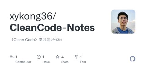 GitHub xykong36 CleanCode Notes Clean Code学习笔记代码