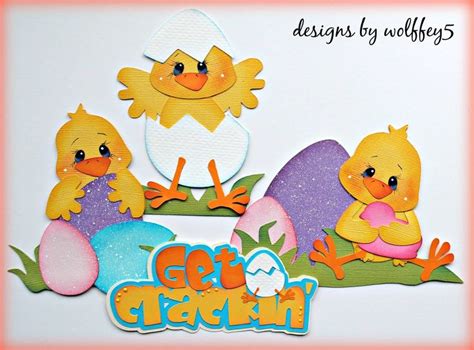 Adorable Easter Card With Chicks And Eggs Cute Chick And Egg