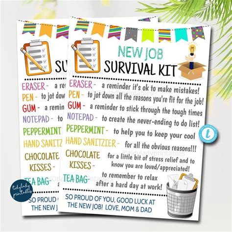 New Job Survival Kit TagDefault Title New Job Survival Kit Social