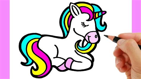 CÓmo Dibujar Un Unicornio Facil Youtube