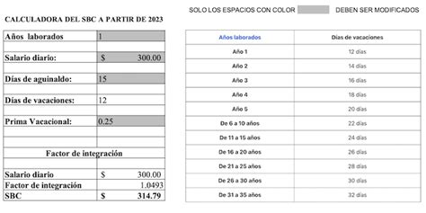 Calculadora Sdi Como Calcular La Prima Vacacional Y Cuantos Dias Hot