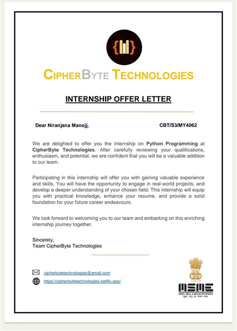 Niranjana Manojj On Linkedin Internship Python Programming