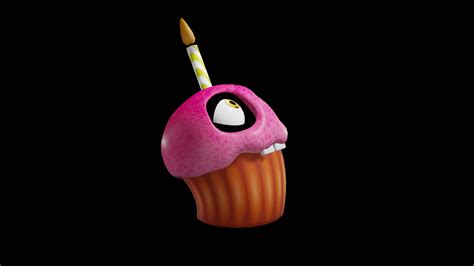 3d Fnaf 1 Cupcake Model Turbosquid 2127061
